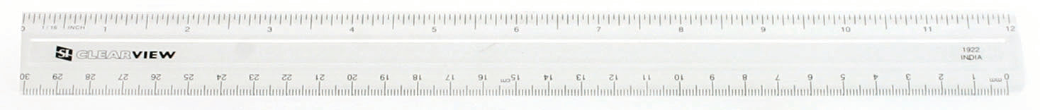 12" Clearview Ruler