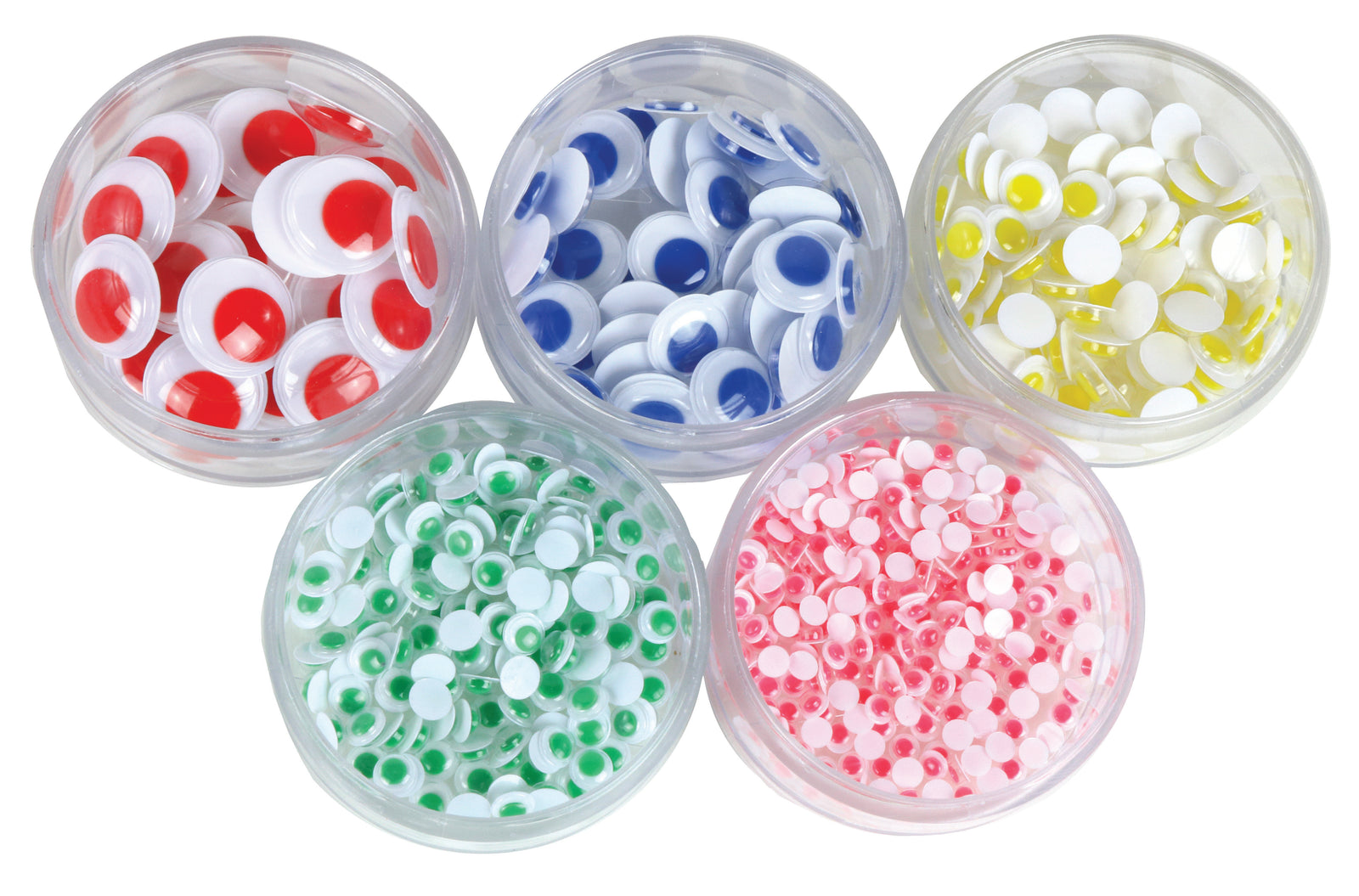 Wiggle Eye Stacker Tub Coloured Eyes