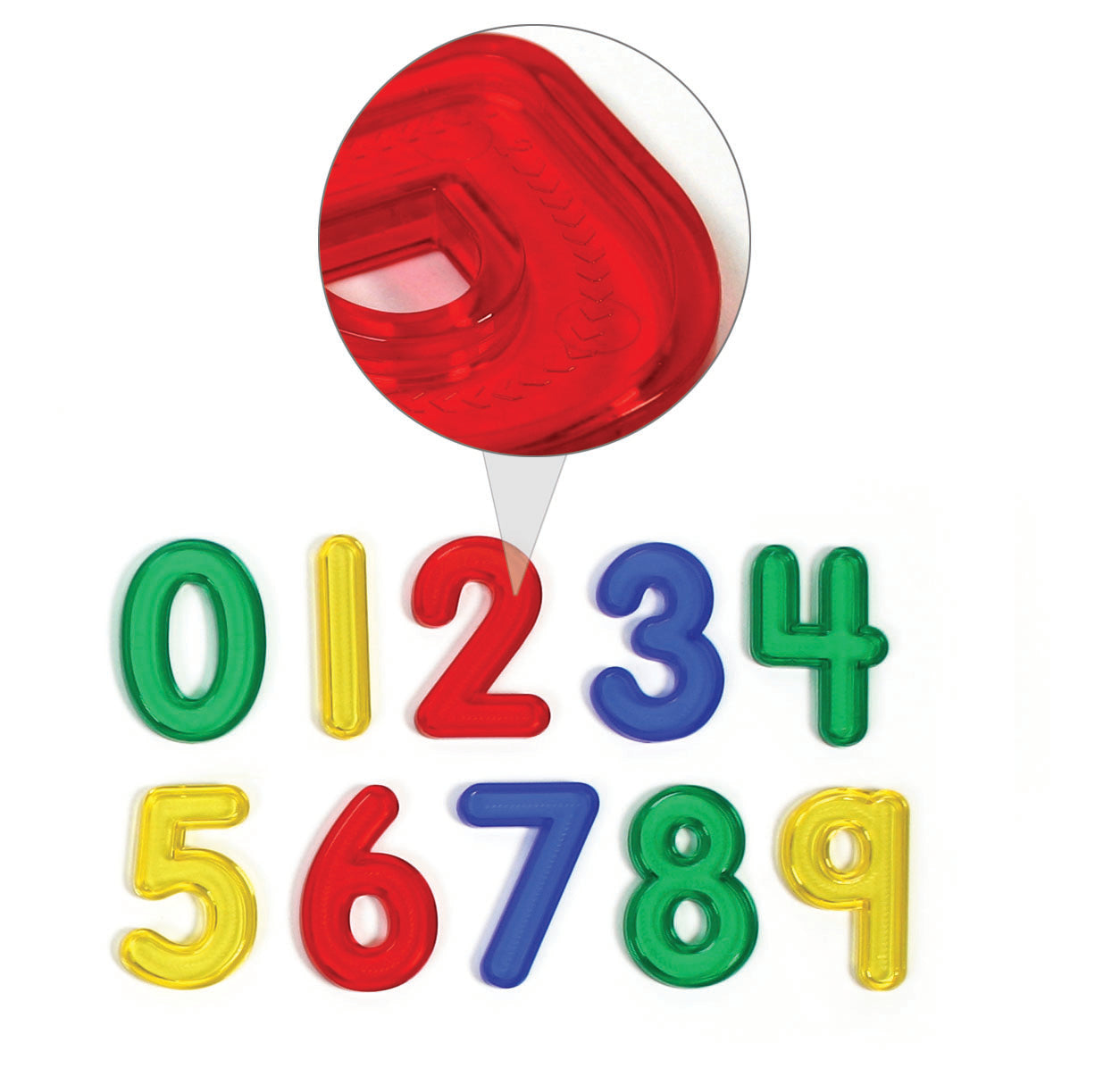 Jumbo see-Thru Numbers - Set of 10