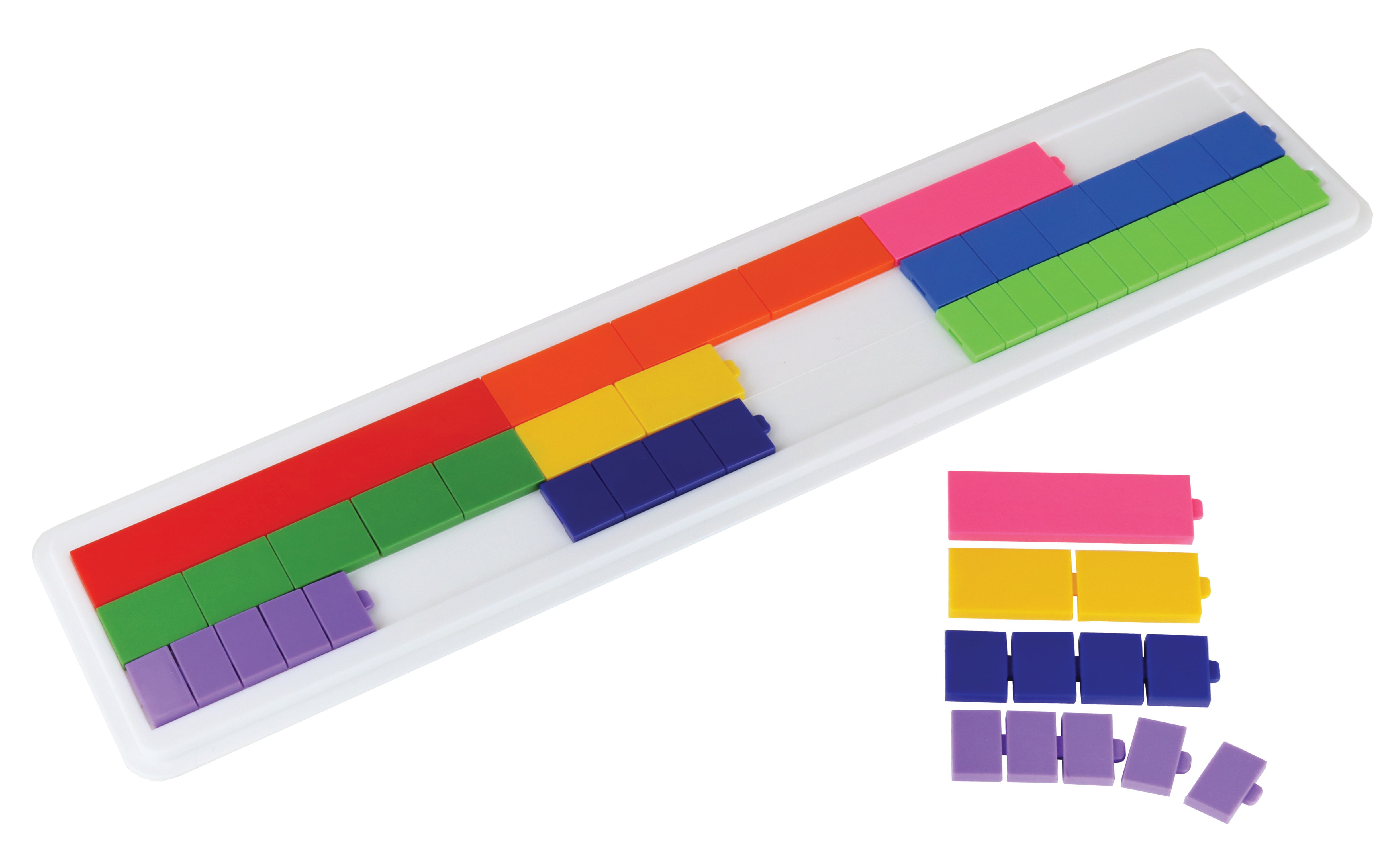 Connecting Mini Fraction Tiles Blank with Tray