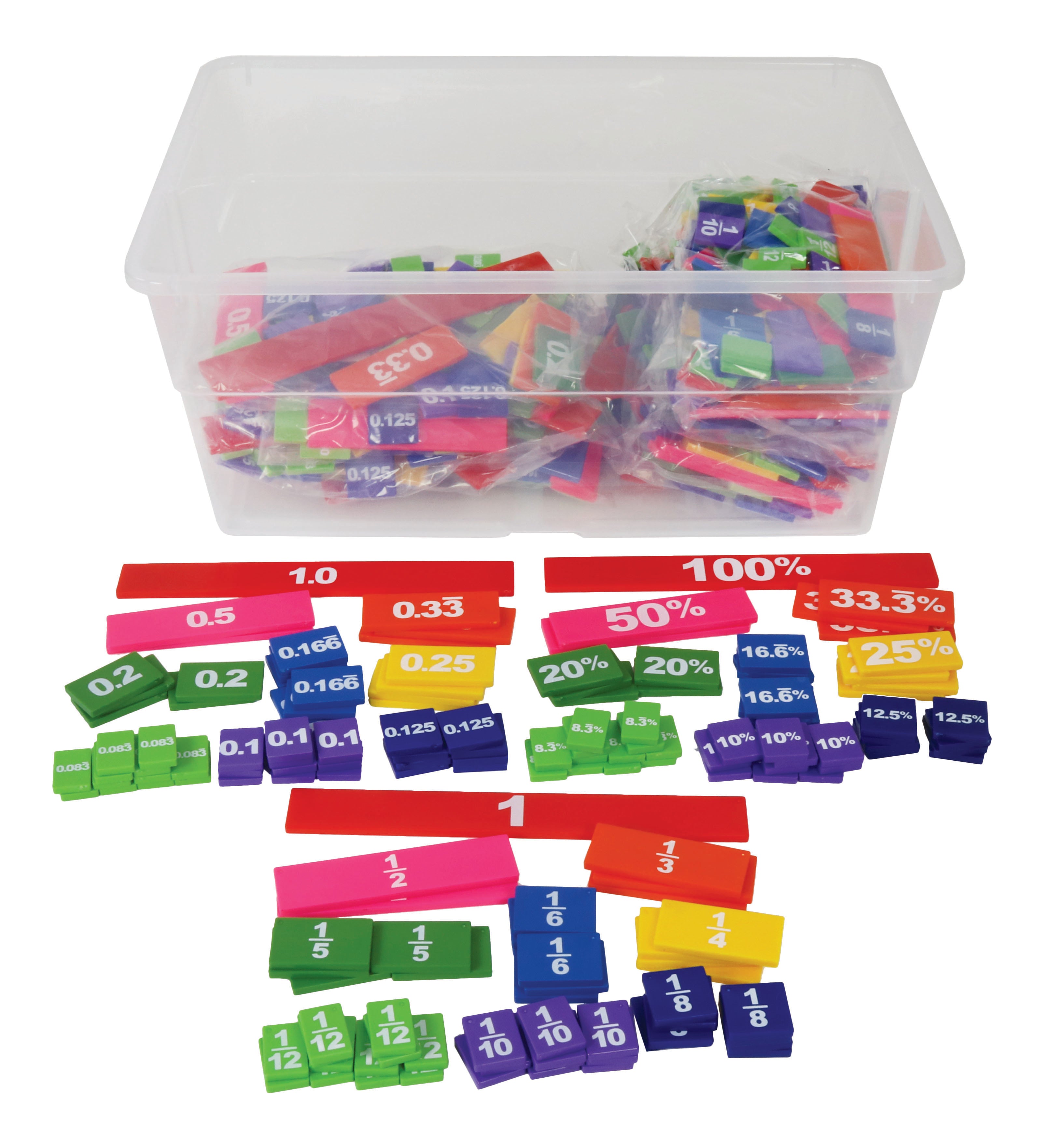 Class Solutions Basic Fraction in Conatiner - Set of 51