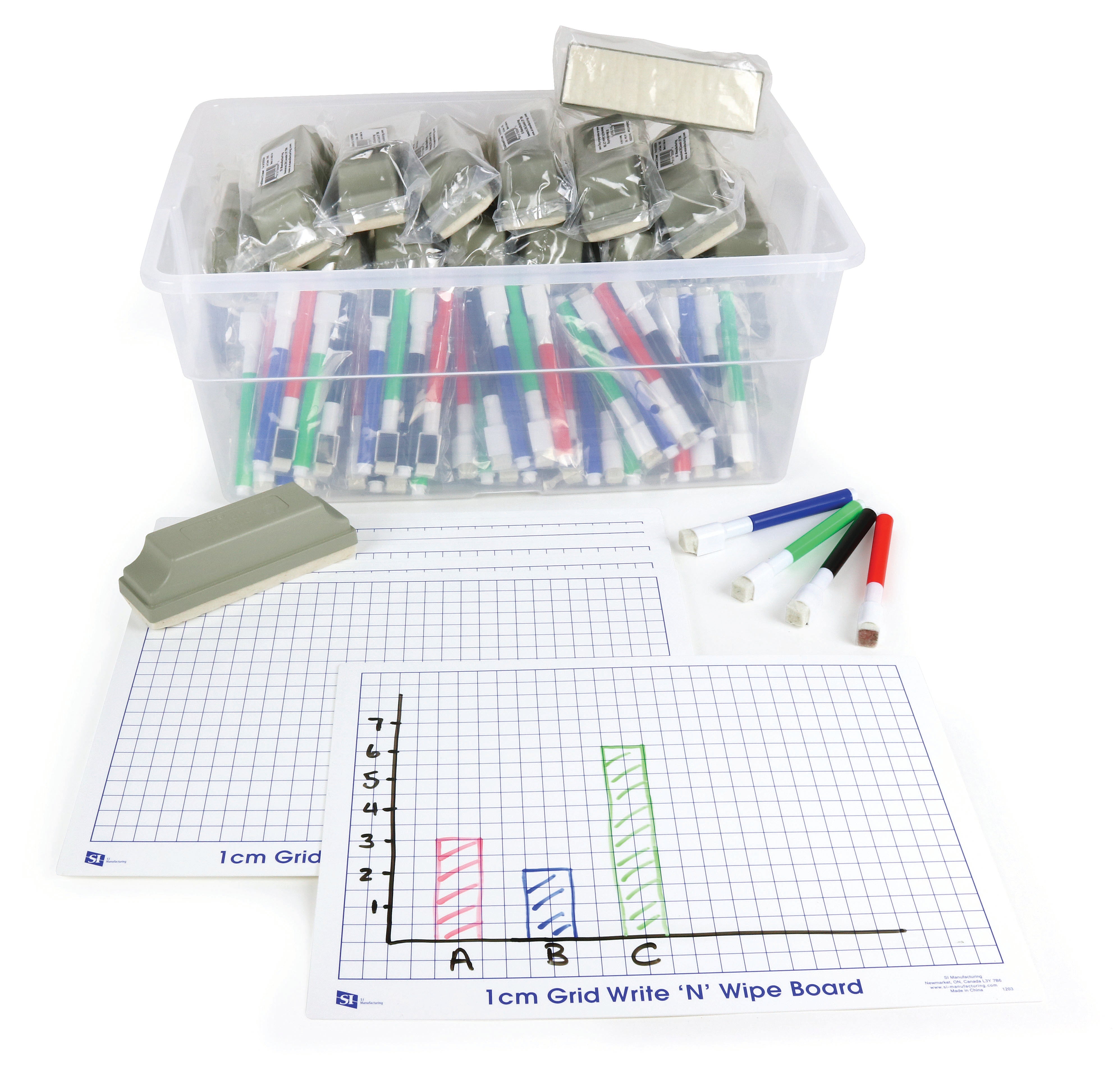 Class Solutions 1cm Grid Board in Container