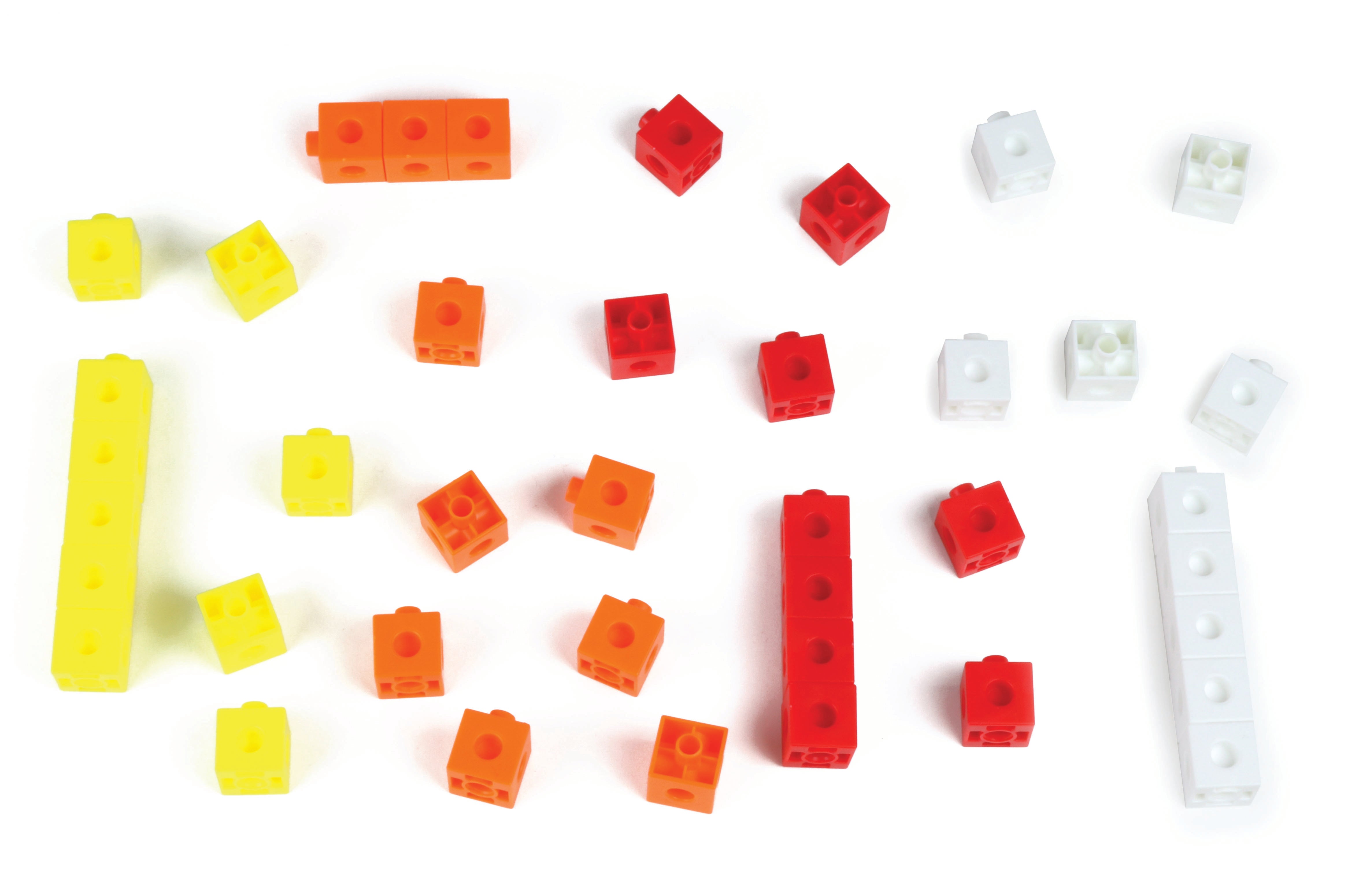 Place Value Hex a link Cubes - Set of 40