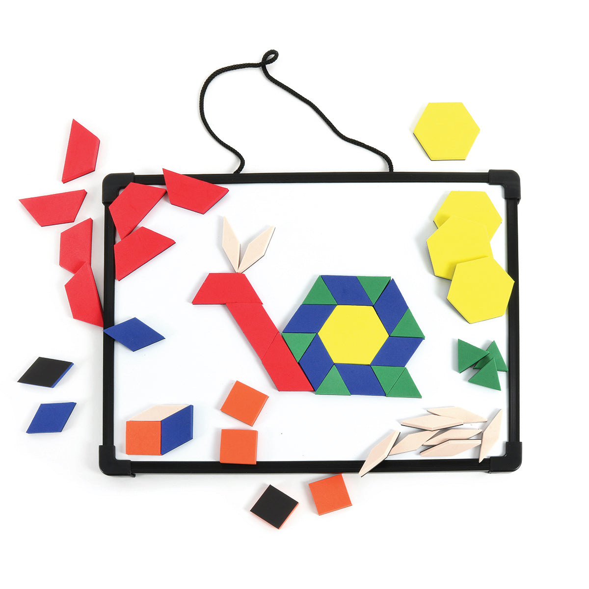 0.5 cm Magnetic Foam Pattern Blocks - Set of 200